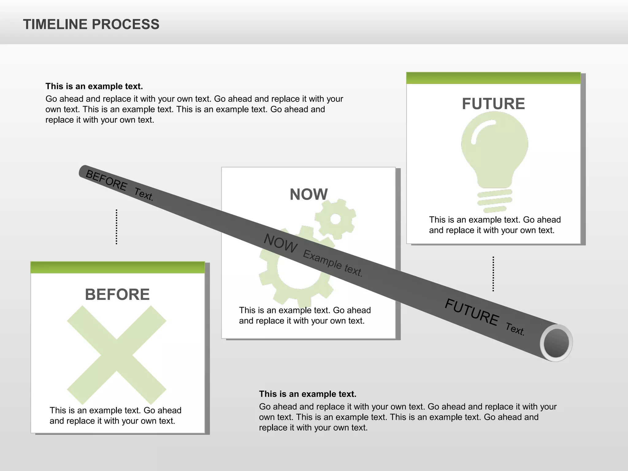 Tube Timeline Process Toolbox for PowerPoint by PoweredTemplate.com