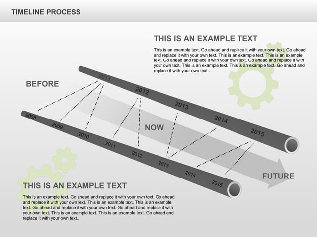 Tube Timeline Process Toolbox for PowerPoint by PoweredTemplate.com