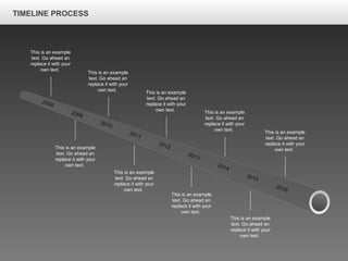 Tube Timeline Process Toolbox for PowerPoint by PoweredTemplate.com