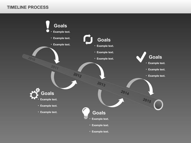 Tube Timeline Process Toolbox for PowerPoint by PoweredTemplate.com