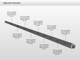 Tube Timeline Process Toolbox for PowerPoint by PoweredTemplate.com