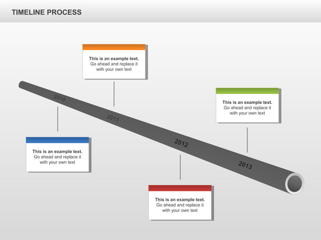 Tube Timeline Process Toolbox for PowerPoint by PoweredTemplate.com