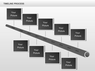Tube Timeline Process Toolbox for PowerPoint by PoweredTemplate.com