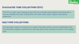 Tube Type Solar Water Heater An Eco-Friendly And Futuristic Heating ...