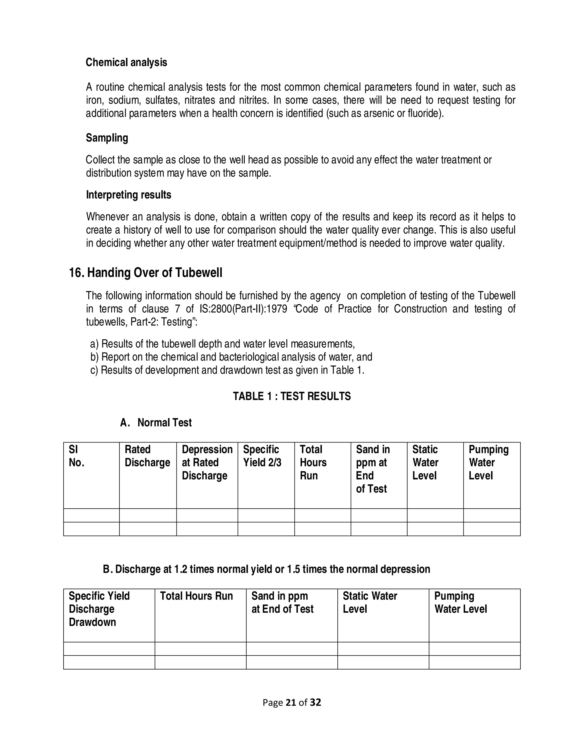 Tubewell guideline(1) | PDF