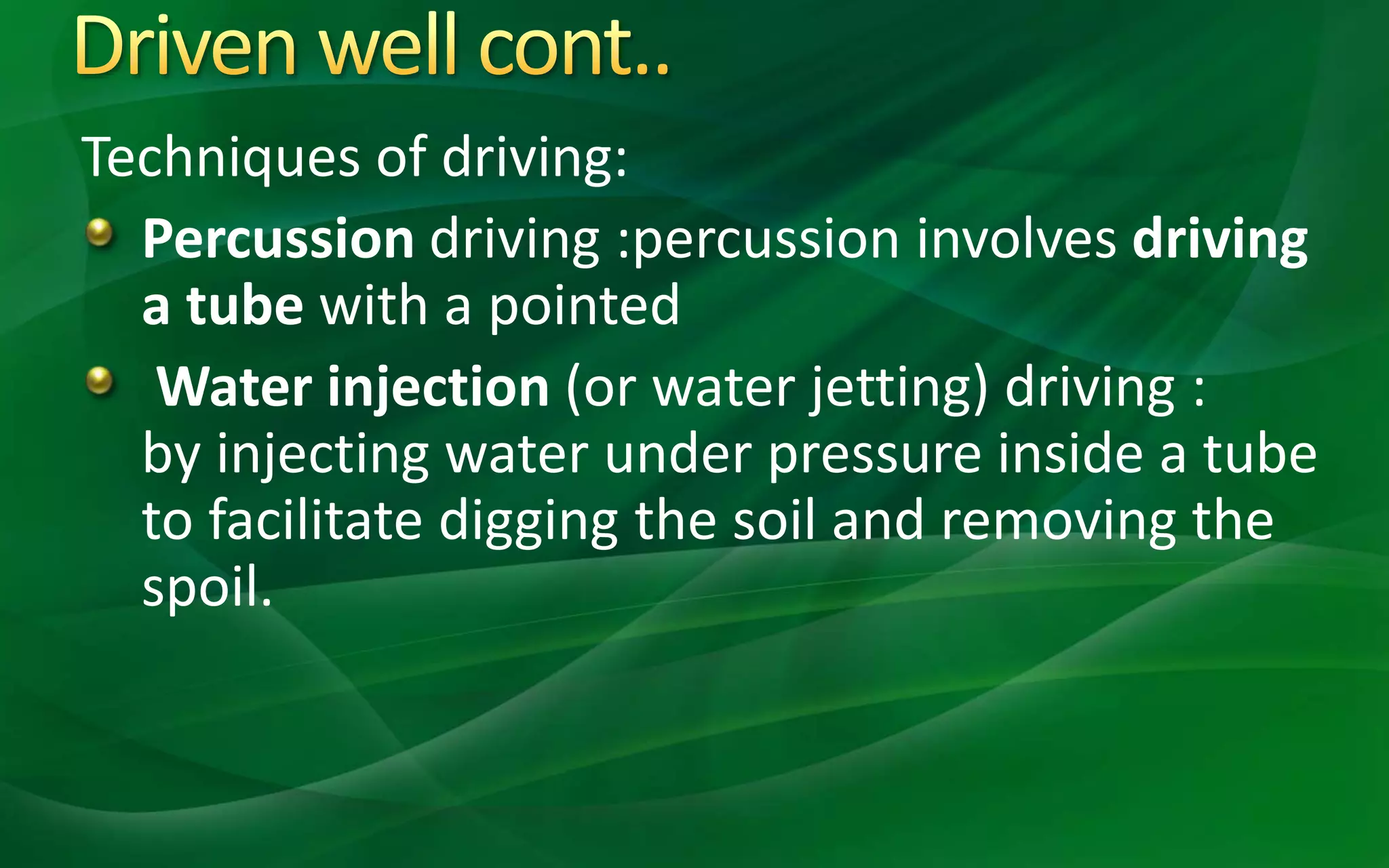 Tube wells and their design | PPTX