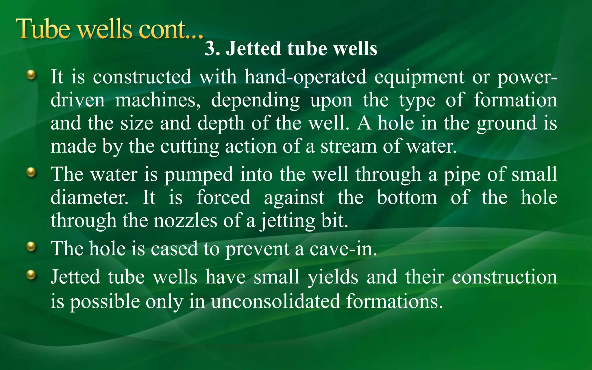 Tube wells and their design | PPTX