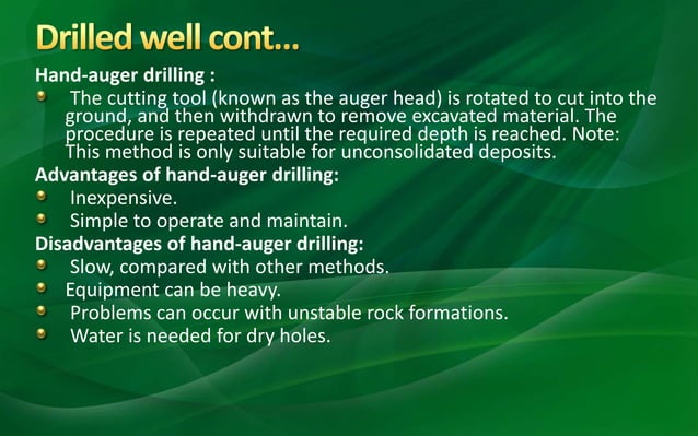 Tube wells and their design | PPTX | Geology | Science