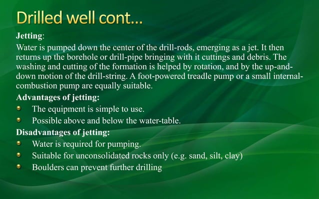 Tube wells and their design | PPTX | Geology | Science