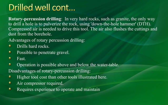 Tube wells and their design | PPTX | Geology | Science