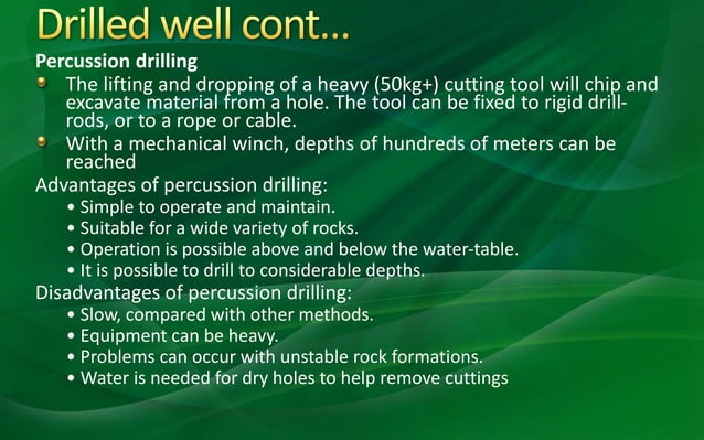 Tube wells and their design | PPTX | Geology | Science