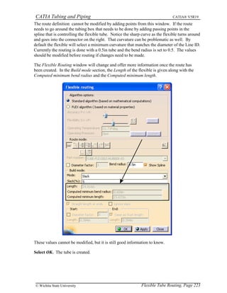 Tubing and piping tutorial CATIA | PDF
