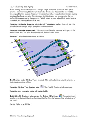 Tubing and piping tutorial CATIA | PDF