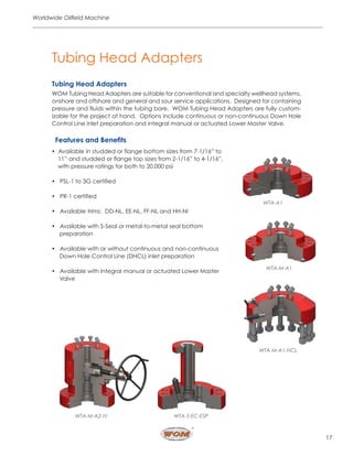Tubing Head Adapters - Worldwide Oilfield Machine | PDF