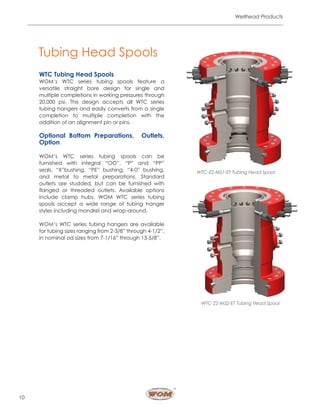 Tubing Head Spools, Tubing Head Spools Oilfield Equipment - WOM Group | PDF