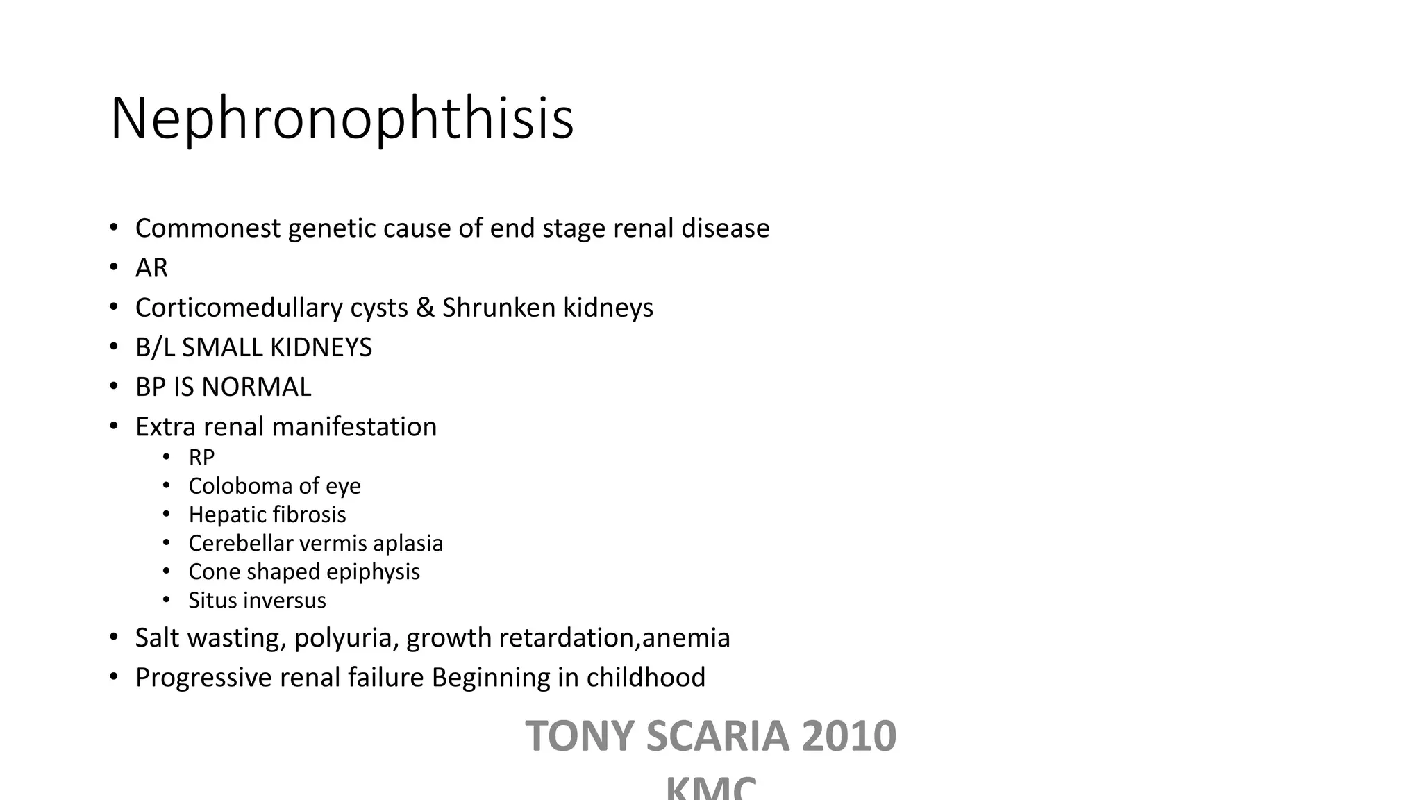 Tubular disorders of kidney REVISION NOTES | PDF