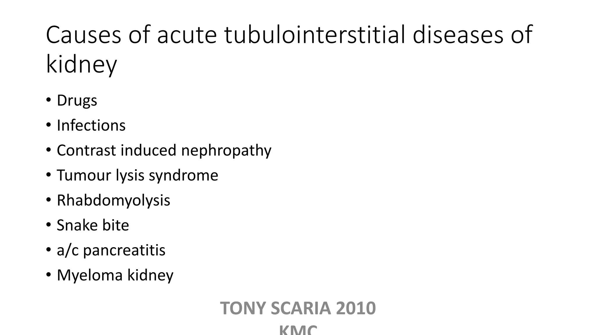 Tubular disorders of kidney REVISION NOTES | PDF
