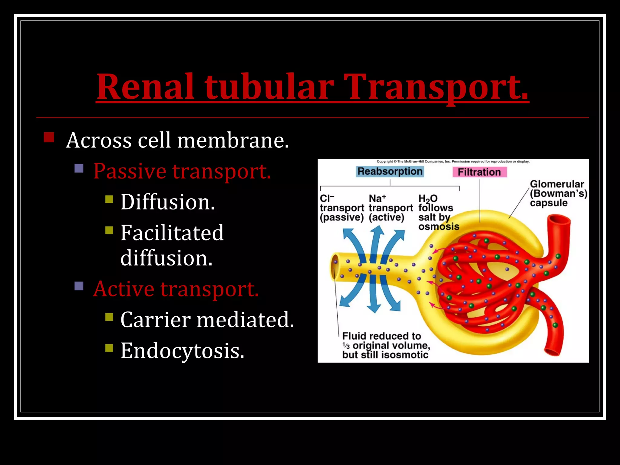 TUBULAR REABSORPTION | PPT