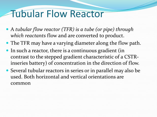 Tubular reactor | PPTX