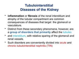 Tubulointerstitial Diseases of the Kidney 1.pptx