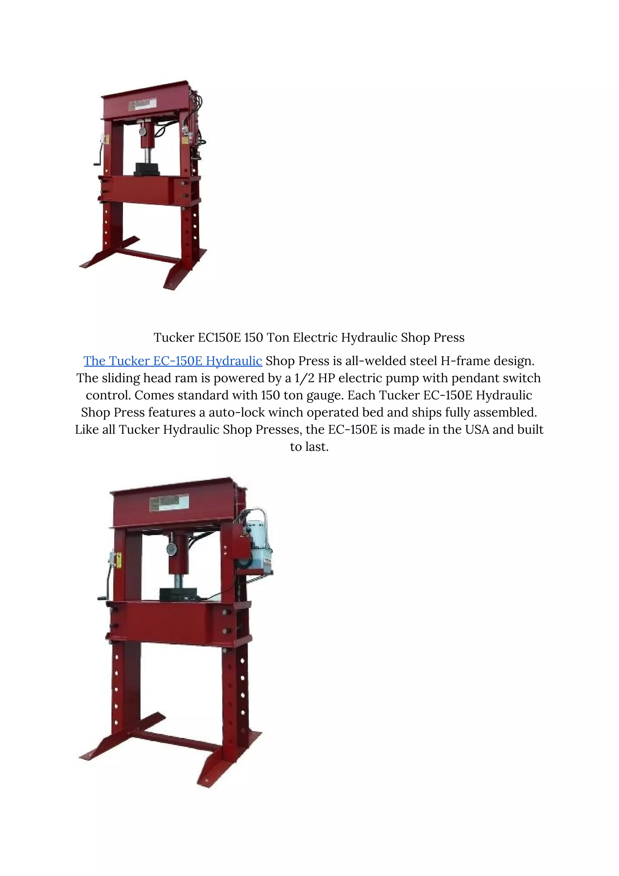H-Frame shop press | PDF