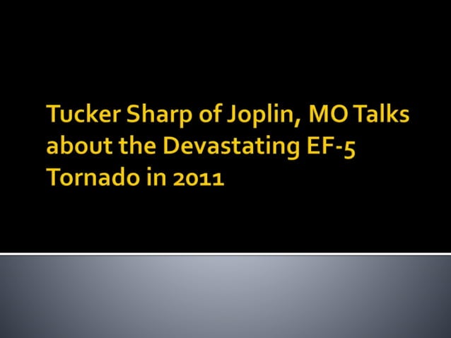 Tucker Sharp of Joplin, MO Talks about the Devastating EF-5 Tornado in ...