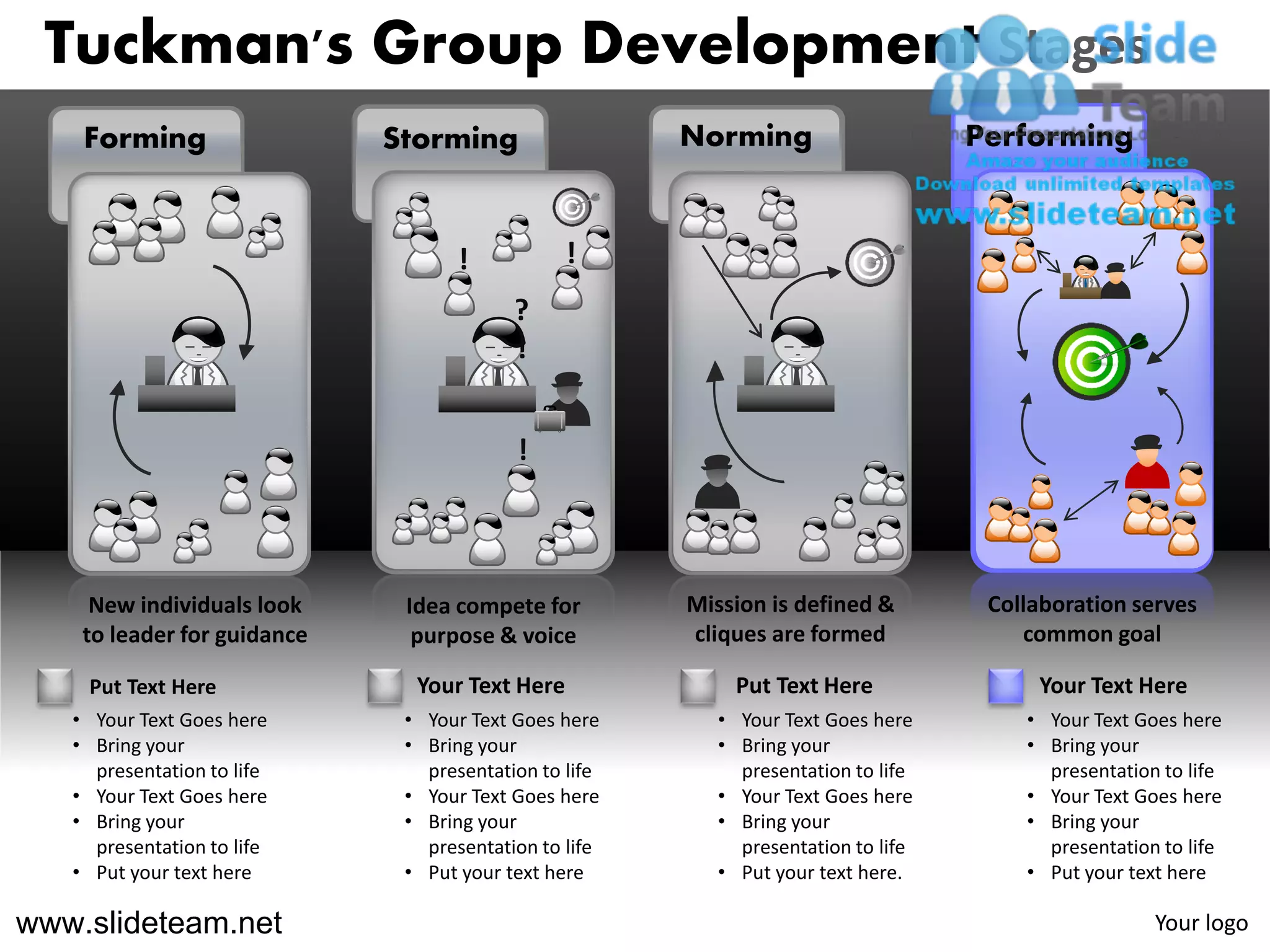 Tuckmans forming storming norming performing group development ...