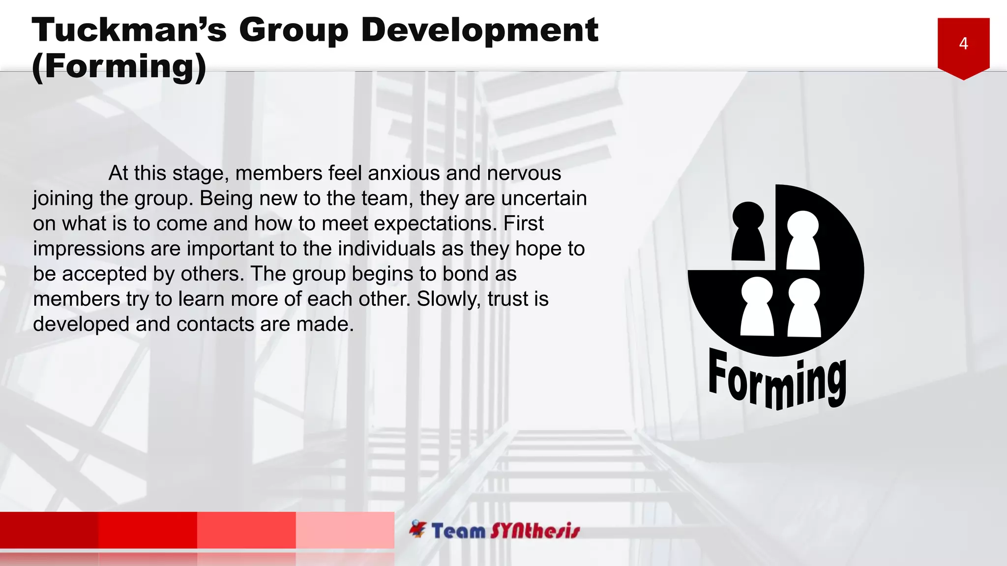 Tuckman's group development (Forming) | PPTX