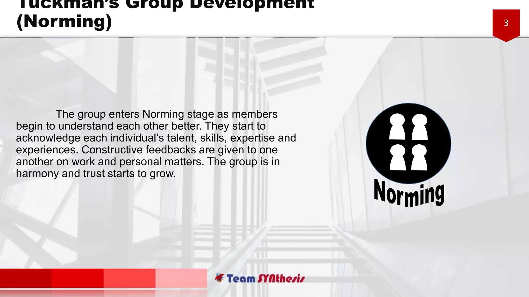 Tuckman's group development (Norming) | PPT