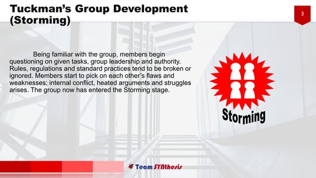 Tuckman's group development (Storming) | PPTX