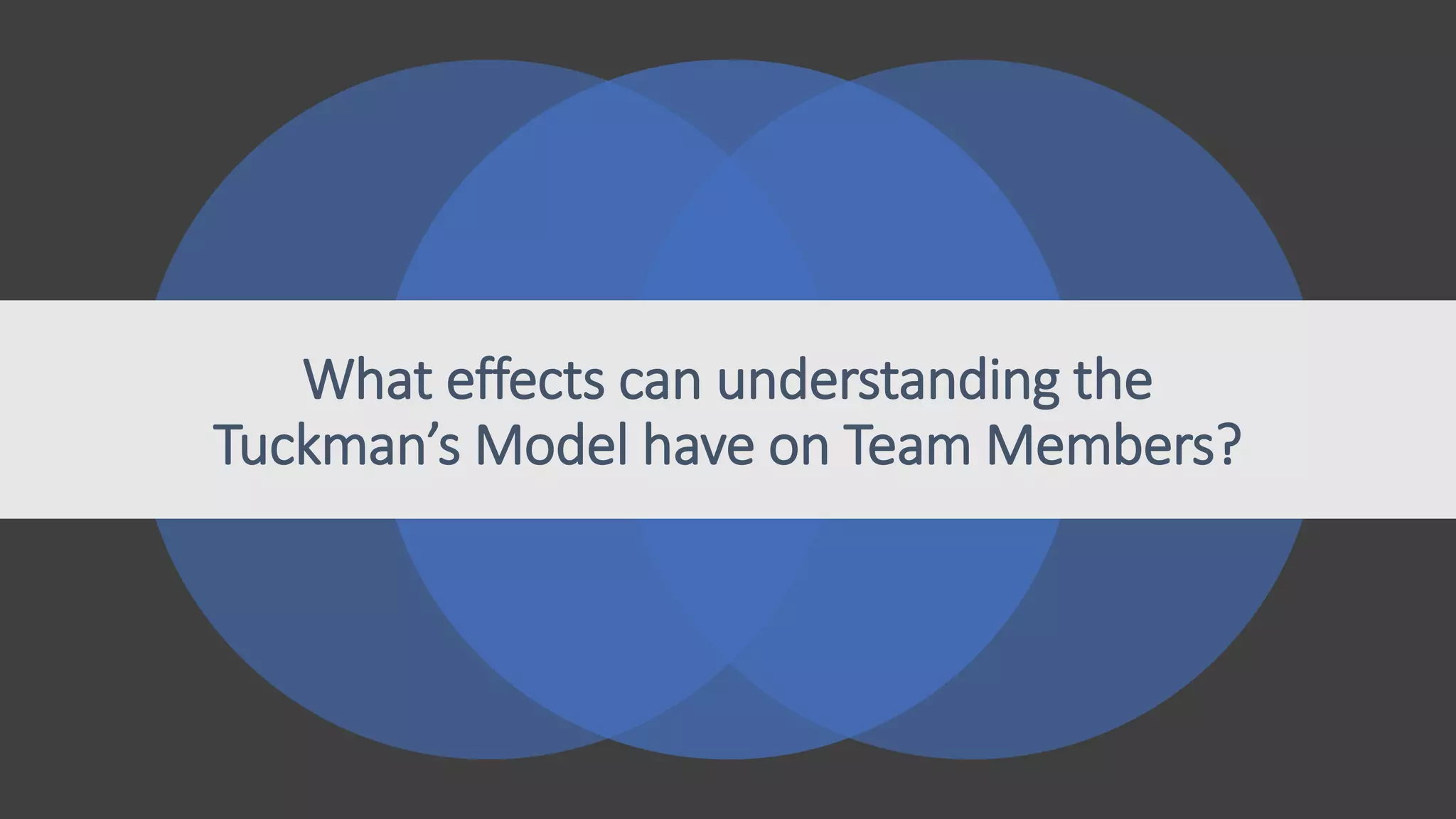 Tuckman's Model - FORMING, STORMING, NORMING & PERFORMING | PPTX