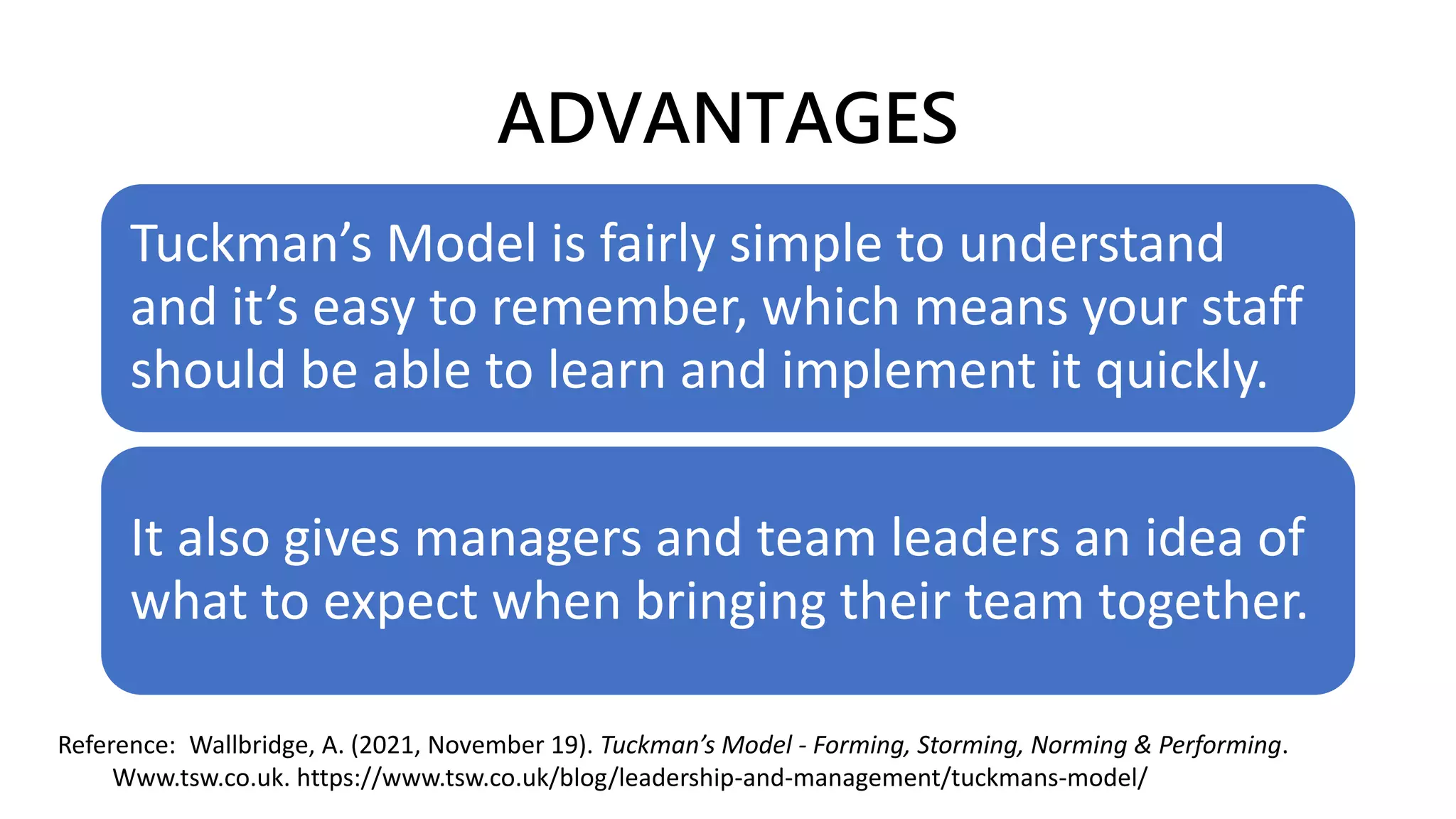 Tuckman's Model - FORMING, STORMING, NORMING & PERFORMING | PPTX
