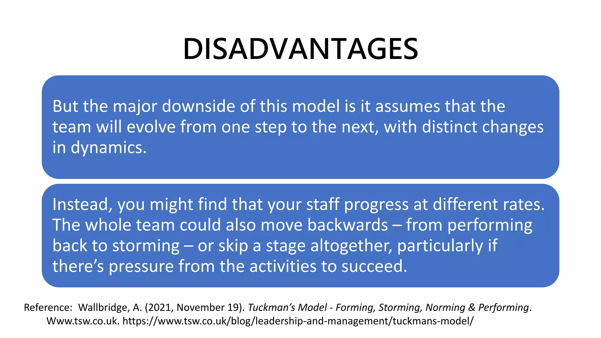 Tuckman's Model - FORMING, STORMING, NORMING & PERFORMING | PPTX