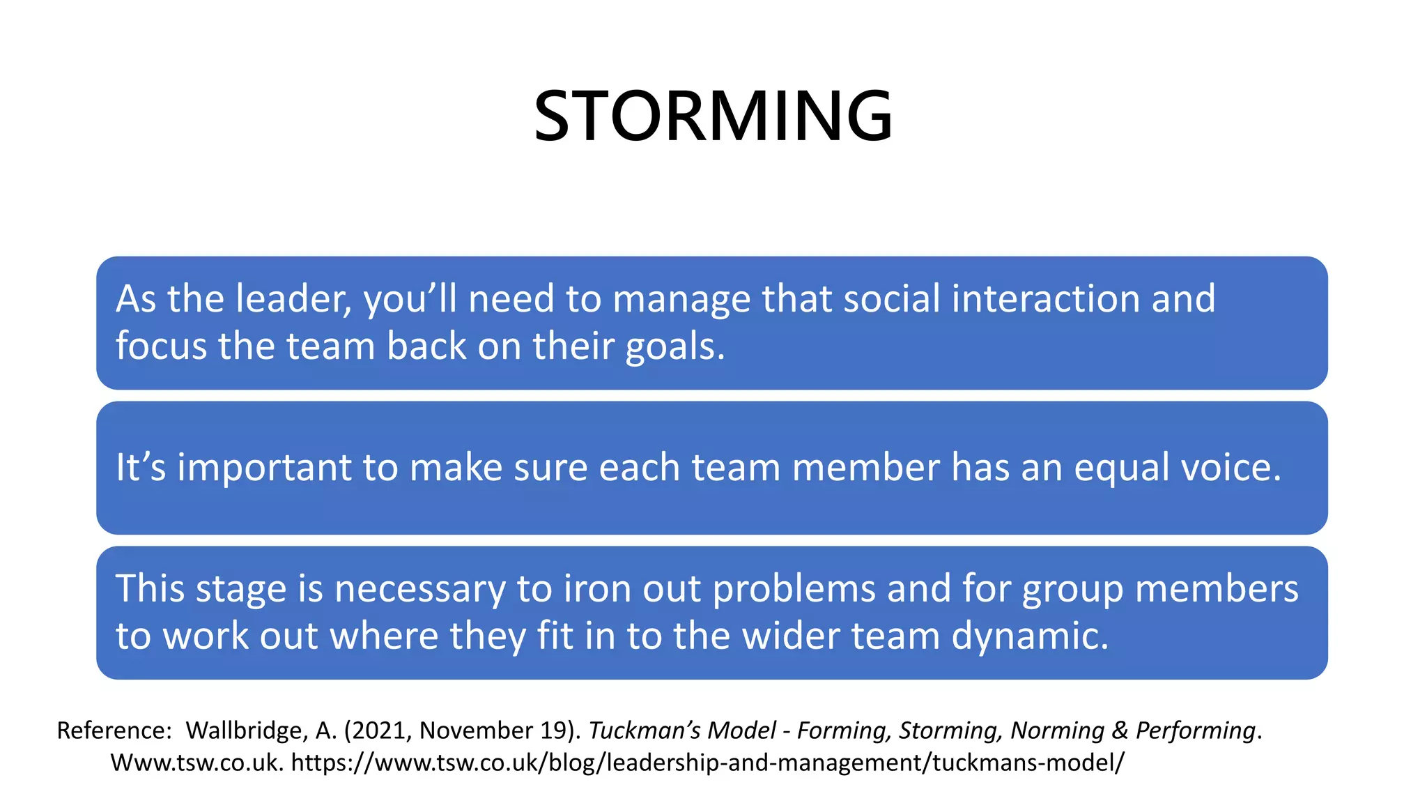 Tuckman's Model - FORMING, STORMING, NORMING & PERFORMING | PPTX
