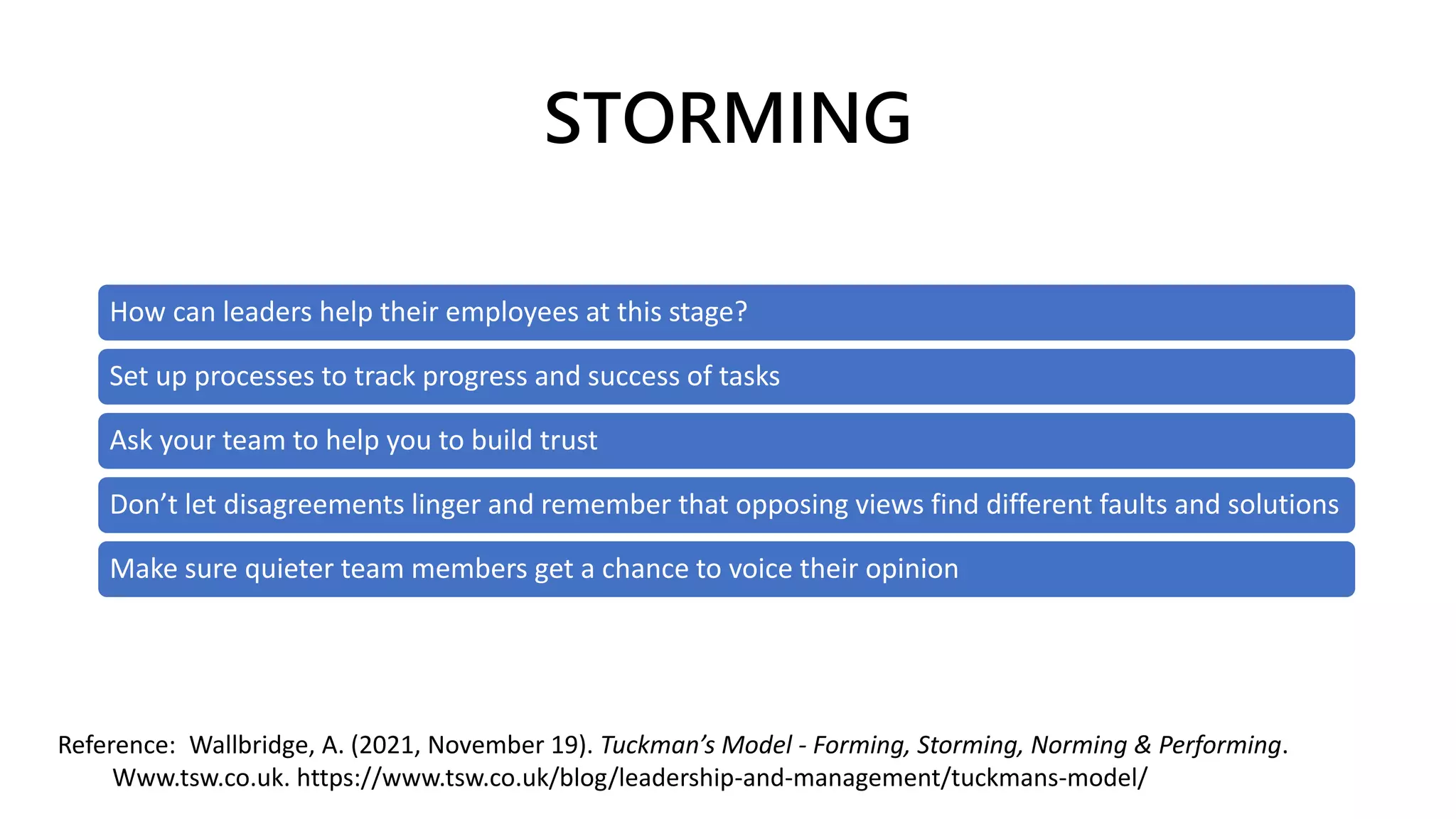 Tuckman's Model - FORMING, STORMING, NORMING & PERFORMING | PPTX