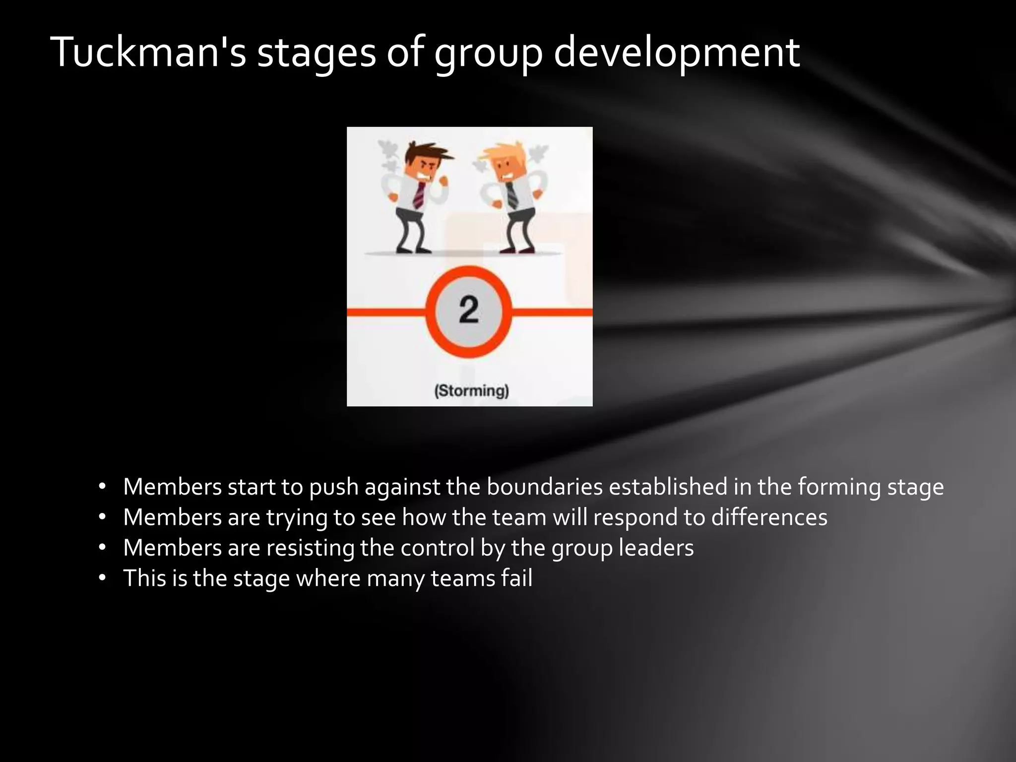 Tuckman's stages of group development | PPTX