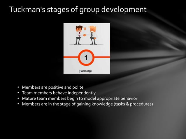 Tuckman's stages of group development | PPTX