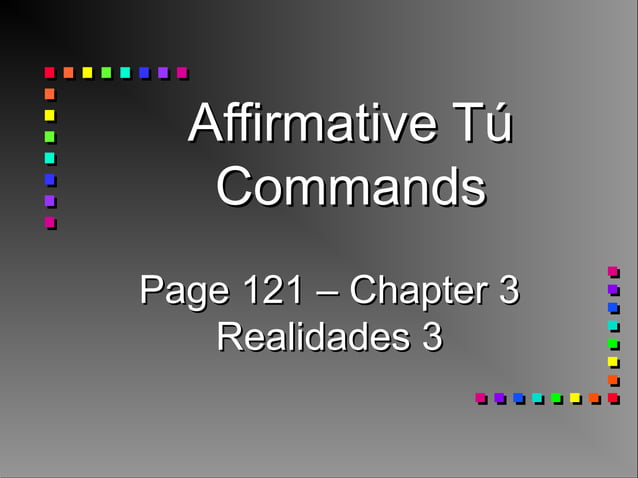 Tu commands | PPT