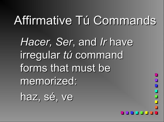 Tu commands | PPT