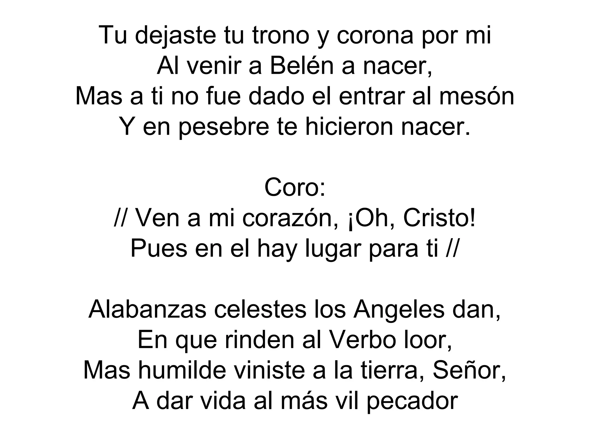 Tu dejaste tu trono y corona por mi | PPT