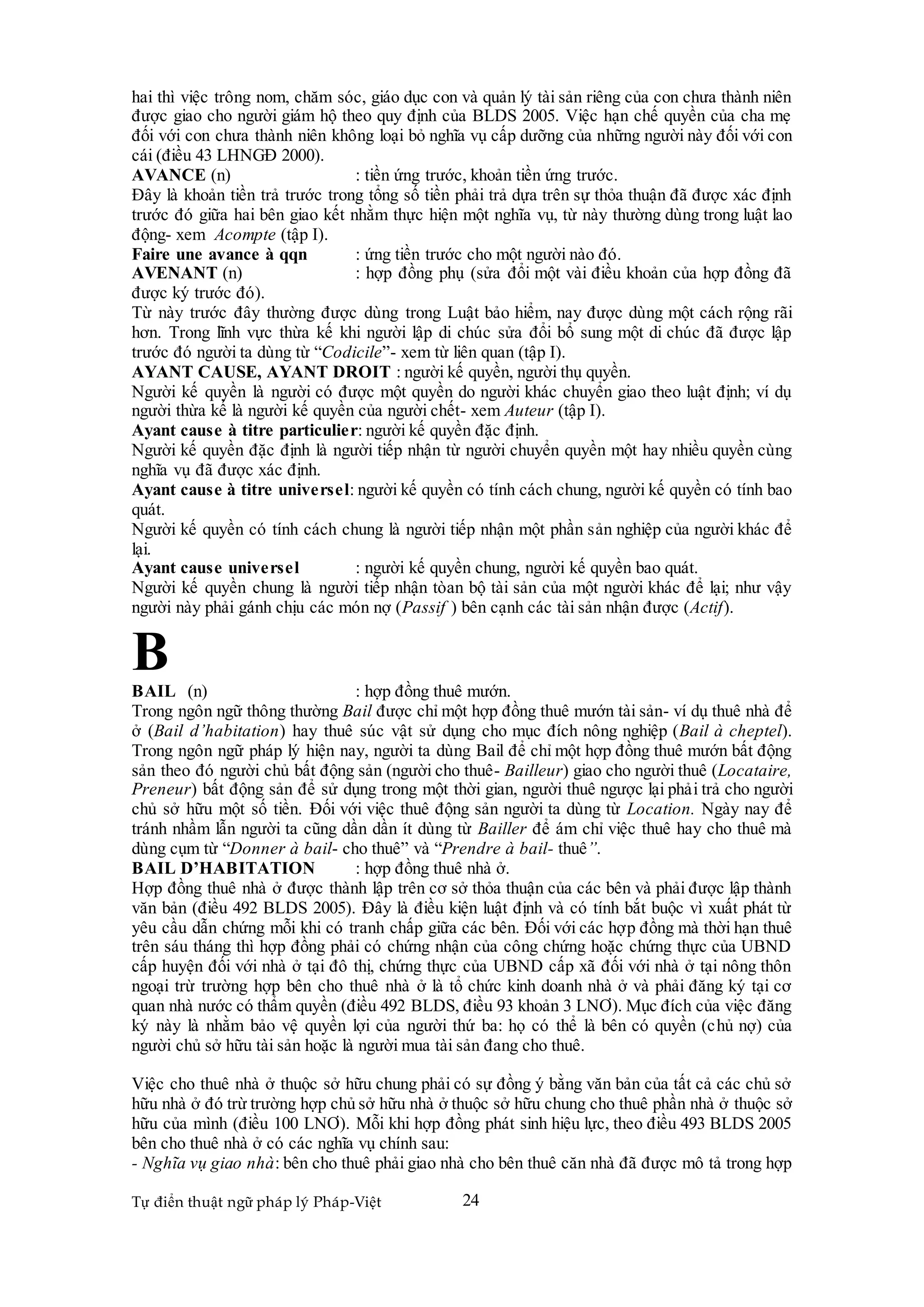 Tu dien thuat ngu phap ly Phap-Viet (luat su ton that quynh bang) | PDF