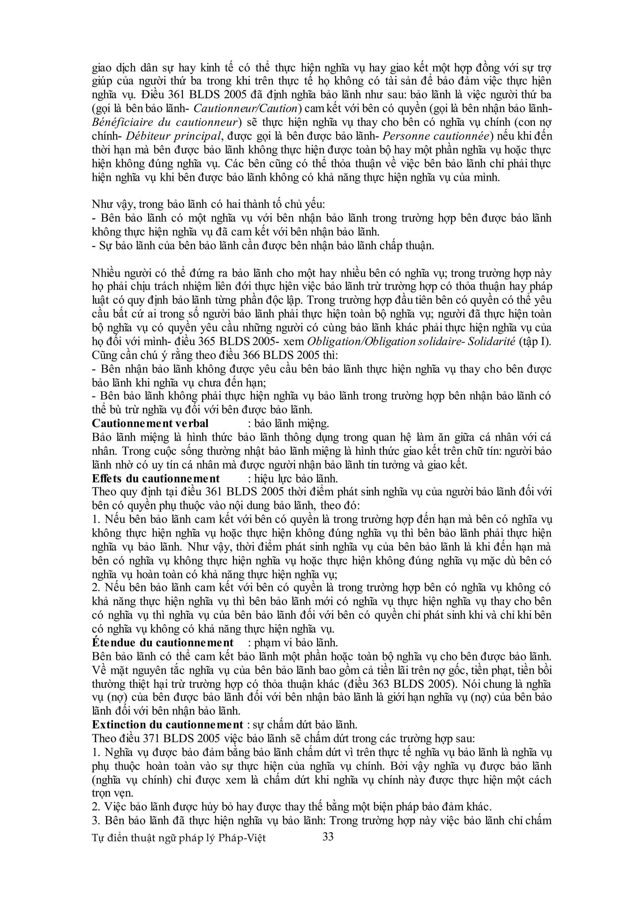 Tu dien thuat ngu phap ly Phap-Viet (luat su ton that quynh bang) | PDF