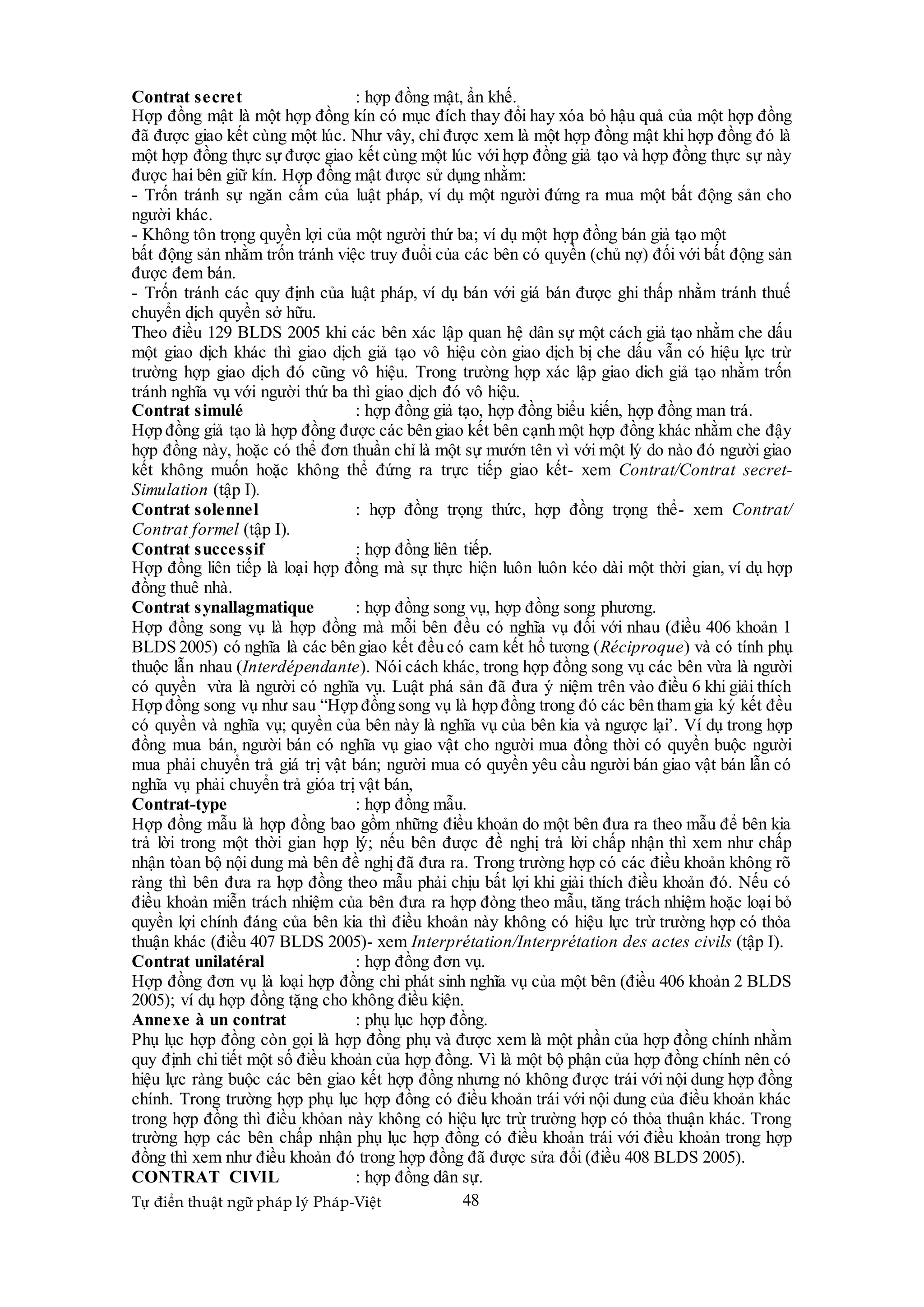 Tu dien thuat ngu phap ly Phap-Viet (luat su ton that quynh bang) | PDF