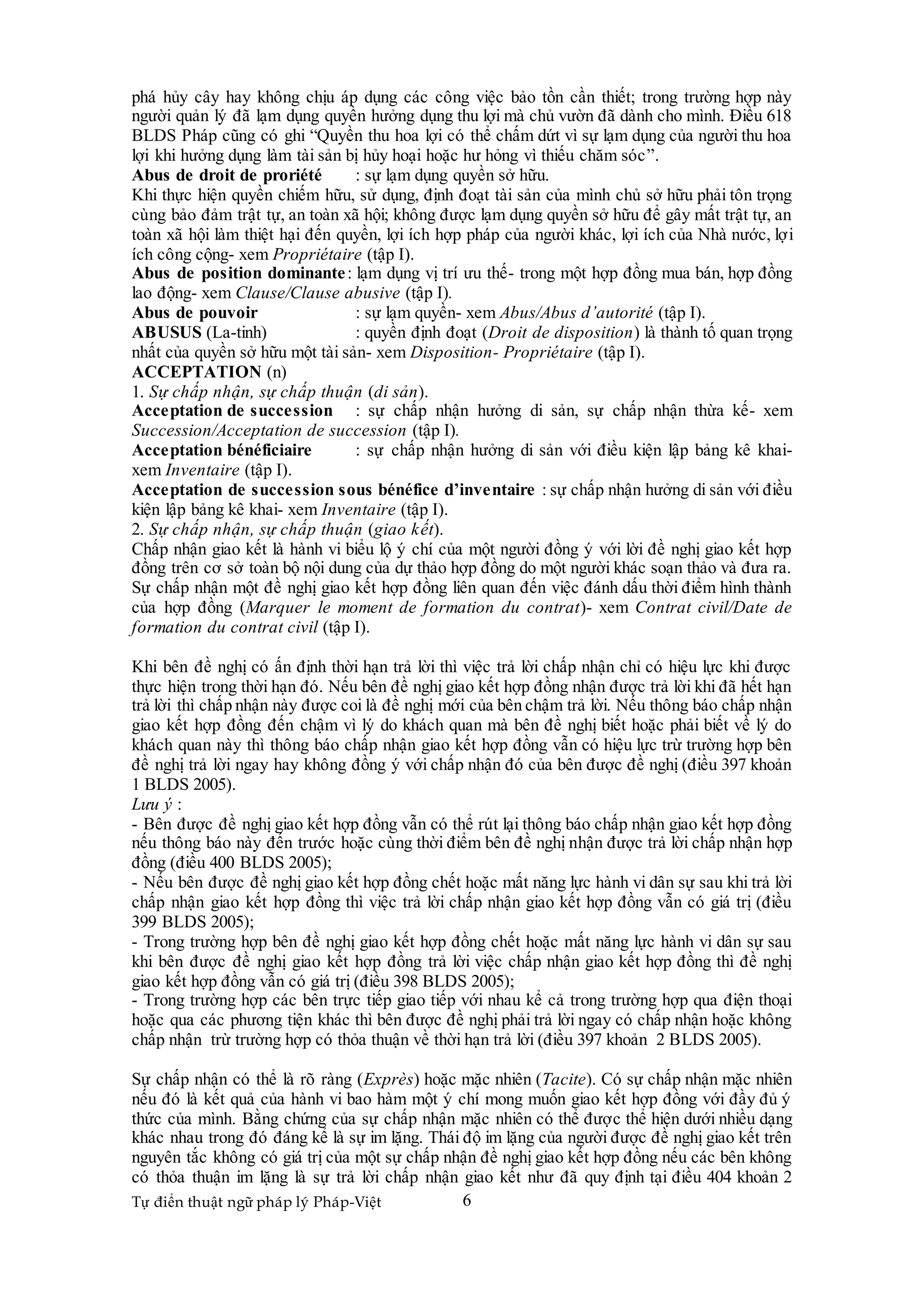 Tu dien thuat ngu phap ly Phap-Viet (luat su ton that quynh bang) | PDF