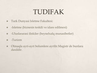 TUDIFAK | PPT