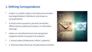 Mastering Correspondence: Structure, Cohesion, and Register in Formal ...