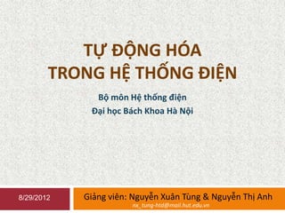 Tu dong hoa trong htd phan 1 | PDF