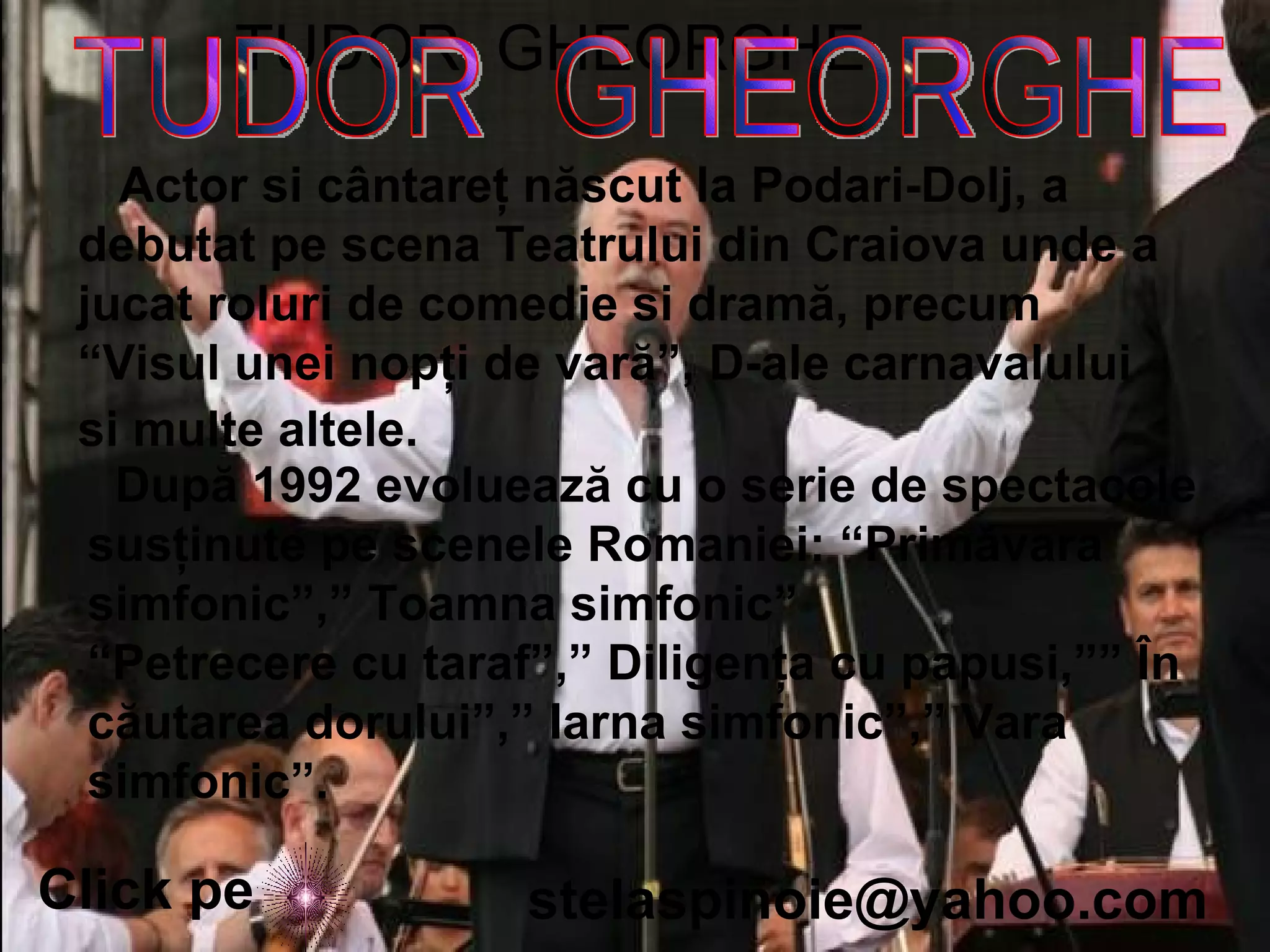 Tudor Gheorghe! | PPS