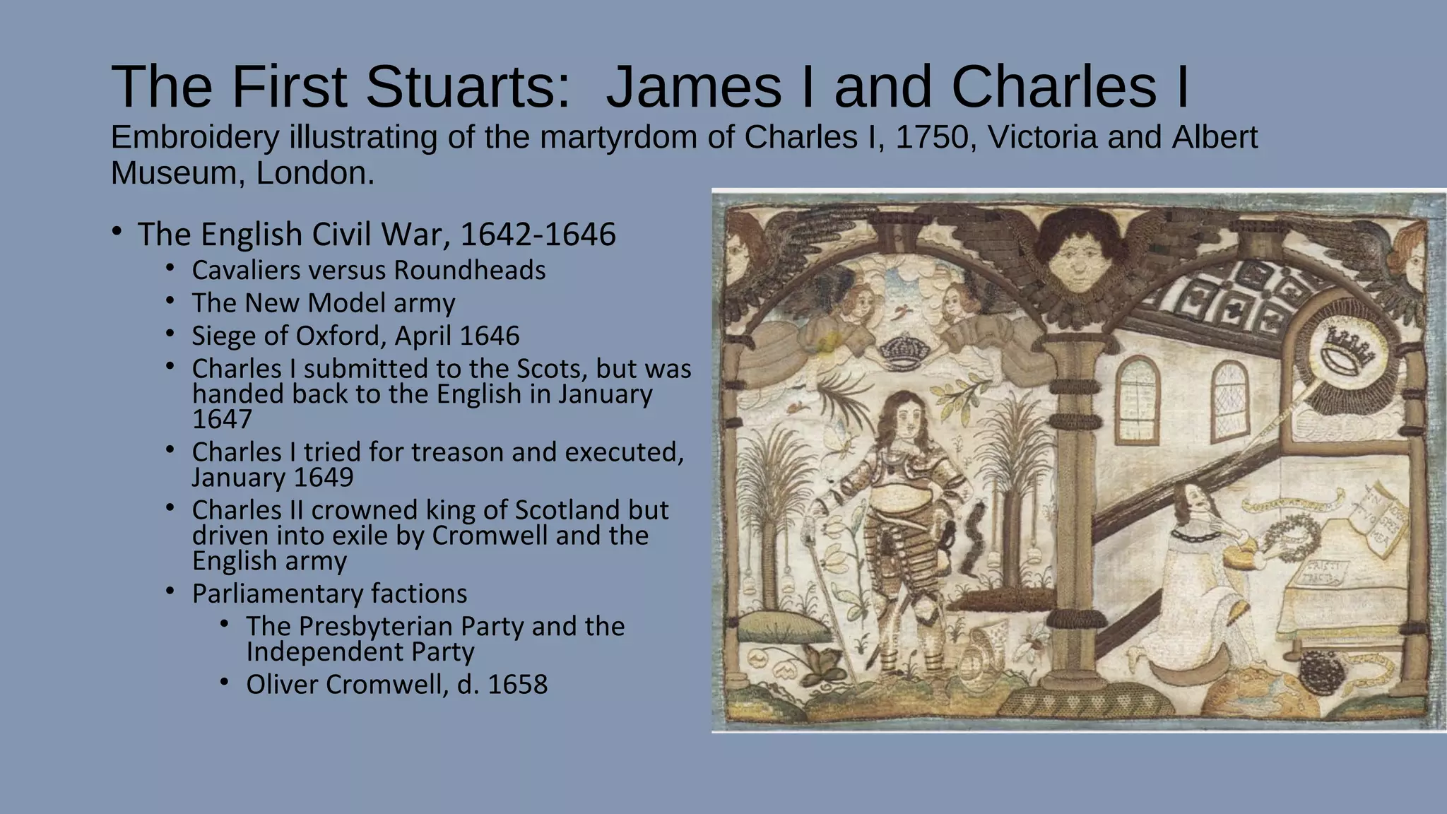 Tudor-Stuart England, 1485-1714 A.D. Lecture by Dr. Lizabeth Johnson ...