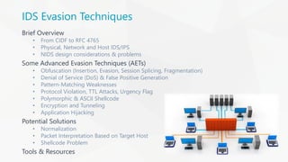 IDS Evasion Techniques | PDF